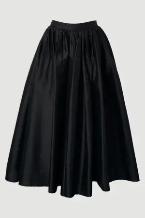 Karen Millen Taffeta Woven Maxi Skirt