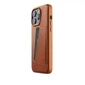 TROUBADOUR Full Leather Magsafe Wallet Case For - Light Tan