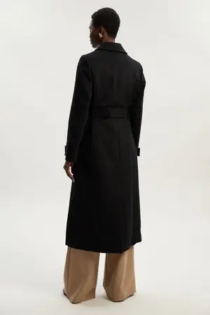 Karen Millen Wool Blend Belted Midi Coat