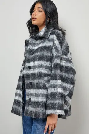 WAREHOUSE Oversized Short Car Coat