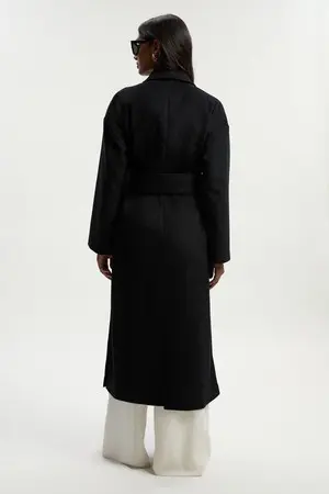 Karen Millen Petite Wrap Tailored Maxi Coat
