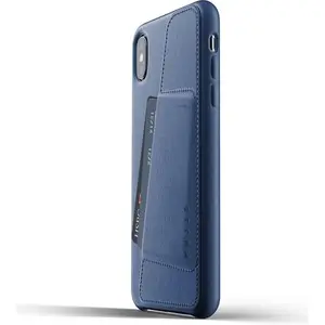 MUJJO Full Leather Wallet Case For - Monaco Blue