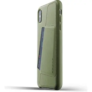 MUJJO Full Leather Wallet Case For - Olive