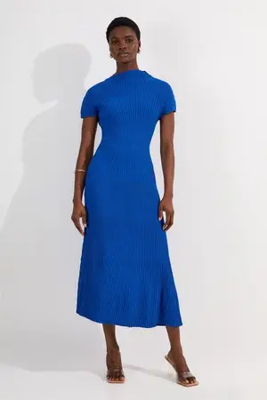 Karen Millen Stitch Detail Knit Midi Dress