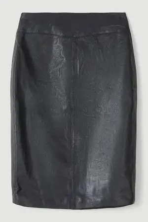 Karen Millen Leather Signature Pencil Skirt