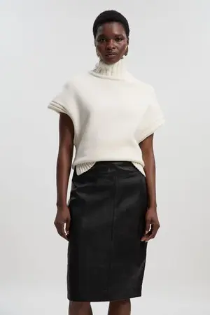 Karen Millen Leather Signature Pencil Skirt