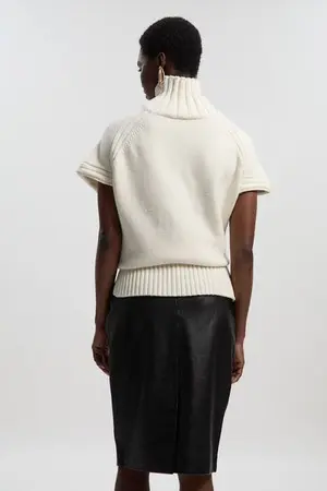 Karen Millen Leather Signature Pencil Skirt