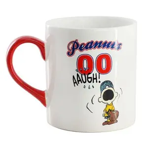 PEANUTS Best In Sports Varsity 4 Piece 19 Ounce Stoneware Mug Set And