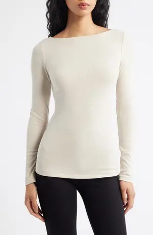 ARTLESS FOREVER Lane Boat Neck Top - Stone