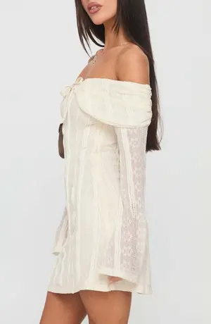 Princess Polly Colettie Off-the-shoulder Mini Dress