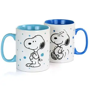 PEANUTS Freckled Joy 15oz Stoneware 4 Piece Mug Set