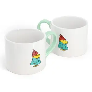 PEANUTS All Bundled Up 4 Piece 19 Ounce Stackable Stoneware Mug Set