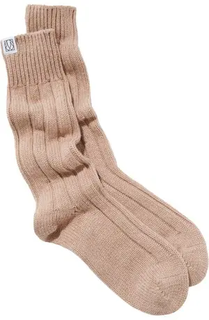 MARGAUX Wool And Cashmere Cozy Socks - Oatmeal