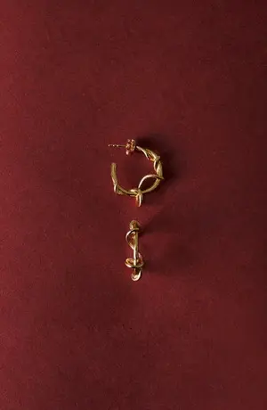 ENAMEL COPENHAGEN Capella Hoop Earrings - Gold