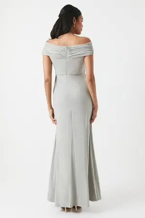 Coast Bardot Ruched Jersey Maxi Dress