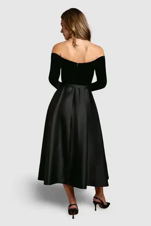 Coast Bardot Full Skirted Midi Dress