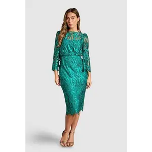 Coast Lace Midi Dress - Emerald