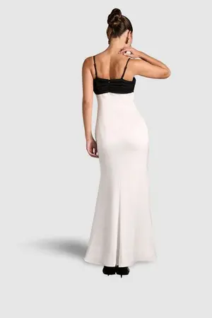 Coast Monochrome Bow Detail Maxi Dress