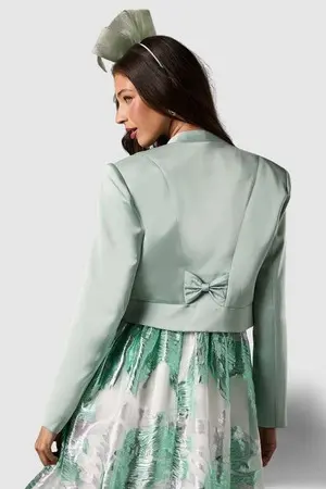 Coast Cropped Satin Jacket