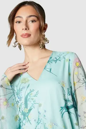 Coast Volume Frill Maxi Dress