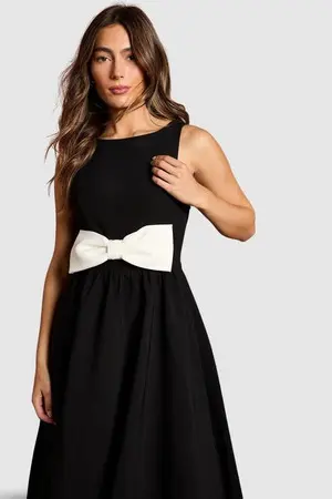 Coast Sleeveless Bow Midi Dress