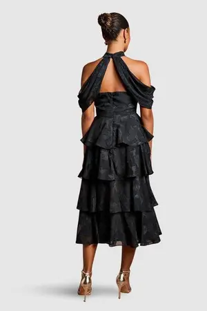 Coast Petite Cold Shoulder Midaxi Dress
