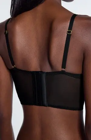 Pepper Lace Lift Up Corset Top - Black