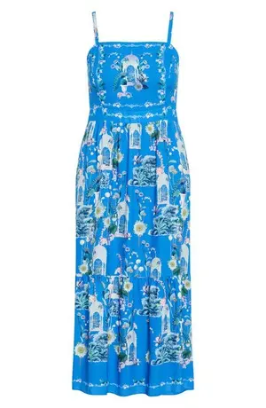City Chic Molly Floral Midi Sundress