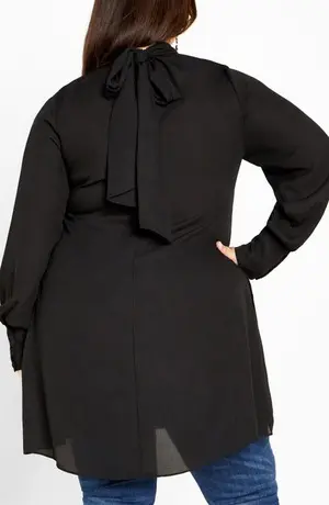 City Chic Bow Tunic Top
