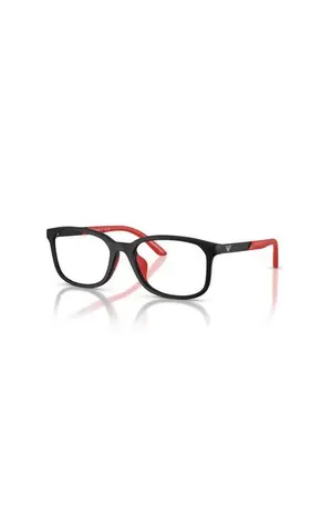 Emporio Armani 49mm Rectangle Optical Glasses - Black