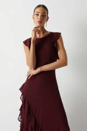 Coast Honoured Ruffle Georgette Maxi Dress