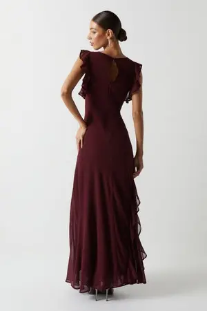 Coast Honoured Ruffle Georgette Maxi Dress
