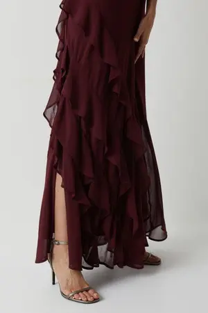 Coast Honoured Ruffle Georgette Maxi Dress