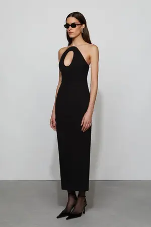 ET OCHS Emmeline Sculptural Bust Cutout Midi Dress
