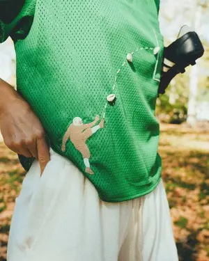 TOMBOLO Relaxed Crop Cut Jersey - Green