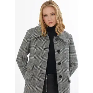 GIZIA Button Closure Jacket With Pockets And Back Vent