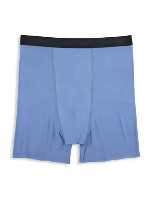 HARBOR BAY BY DXL Big & Tall Modal 4 Inch Stretch Boxer Briefs - Moonlight Blue