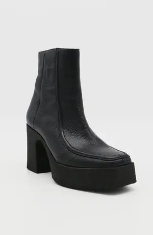 STIVALI NEW YORK Agathe Platform Ankle Boots - Black
