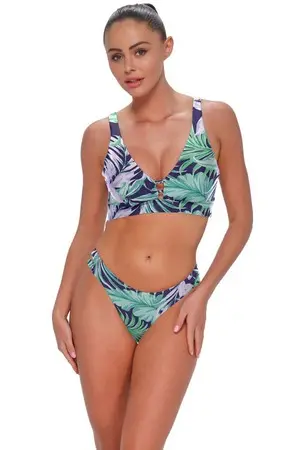 SUNSETS Natalie D Cup Bikini Top - Palm Shade
