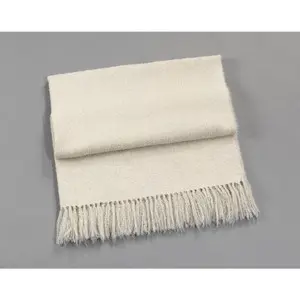 ALLPA Handwoven Boucle Alpaca Throw - Ivory