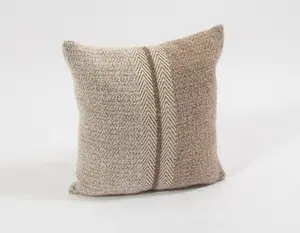 ALLPA Handwoven Boucle Alpaca Pillow Cover - Brown