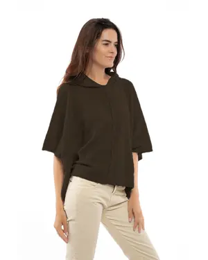 MONTICELLI CASHMERE Button Hoodie Poncho