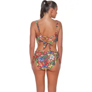 SUNSETS Darci High-waist Bikini Swim Bottoms - Surf's Up