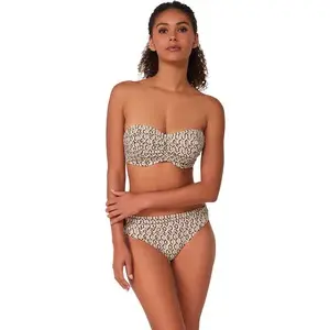 SUNSETS Loretta Bandeau D Cup Bikini Top - Sand Drift