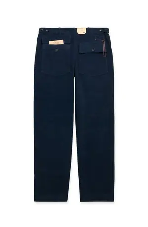 FORTELA Corduroy Fatigue Trousers - Blue