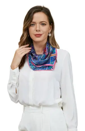 SILKSILKY 100% Mulberry Silk Scarf - Multi
