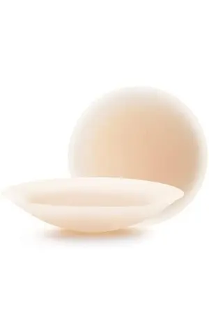 MISS CIRCLE NEW YORK Large Circle Non-adhesive Silicone Reusable Nipple Covers - Champagne