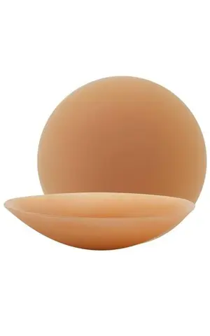 MISS CIRCLE NEW YORK Large Circle Non-adhesive Silicone Reusable Nipple Covers Coffee