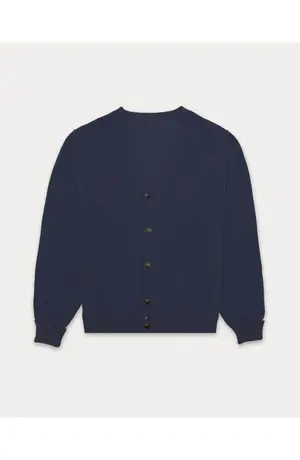 FORTELA Oliver Cotton Knit Cardigan - Blue
