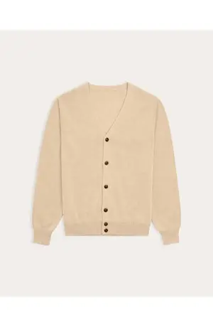 FORTELA Oliver Cotton Knit Cardigan - Ecru